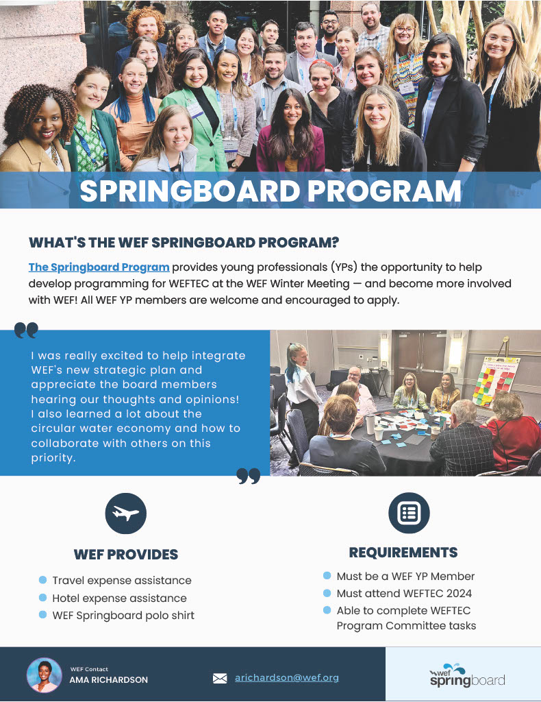 WEF Young Professionals Springboard Program